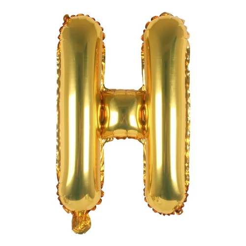 16 inch Letter H - Gold Balloons | Winner Party