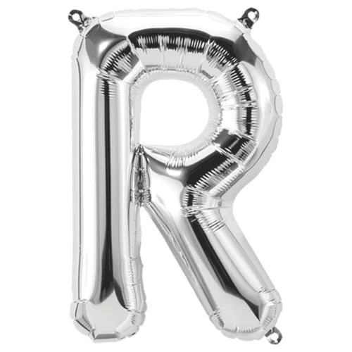 BALLOON 34 inch Letter R - Silver | Winner Party