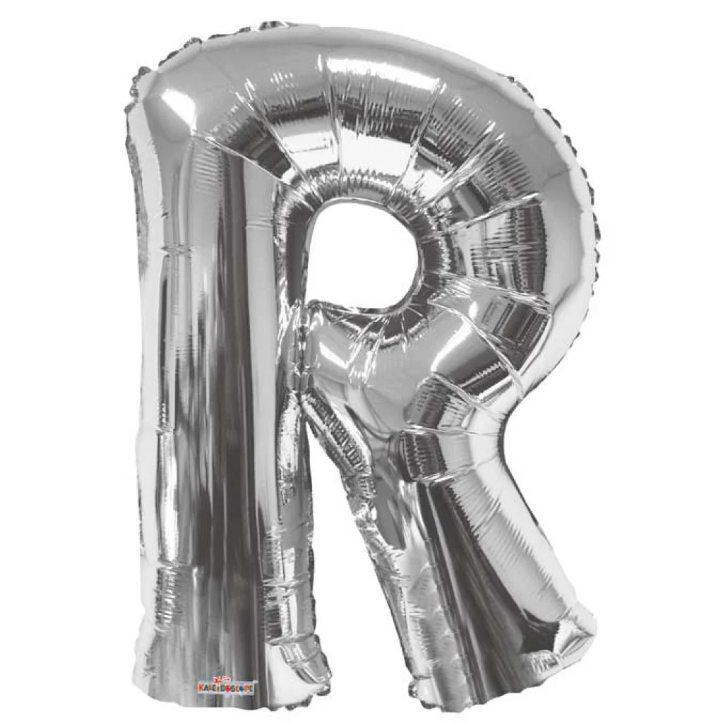 BALLOON 34 inch Letter R - Silver | Winner Party