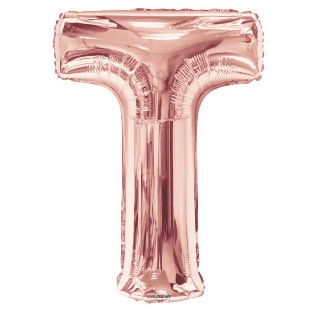 BALLOON 34 inch Letter T - Rose Gold Shape | Winner Party