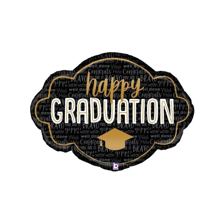 36 inch Happy Graduation Frame Foil balloon | Winner Party