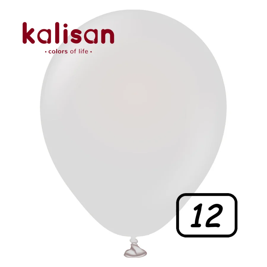 12 inch kalisan retro Latex Balloons Smoke - 100 Pcs | Winner Party