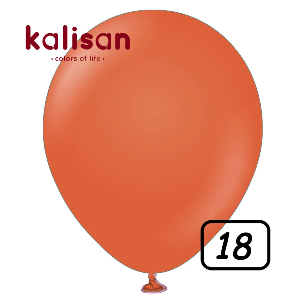18 inch kalisan retro Latex Balloons Rust Orange - 25 Pcs | Winner Party