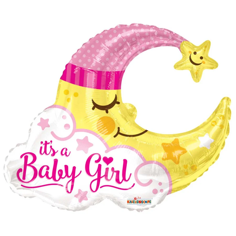 36 inch PR BABY GIRL MOON SHAPE GB | Winner Party