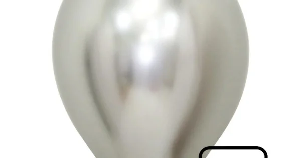Sempertex 12 inch balloon Reflex silver 50 pcs | Winner Party