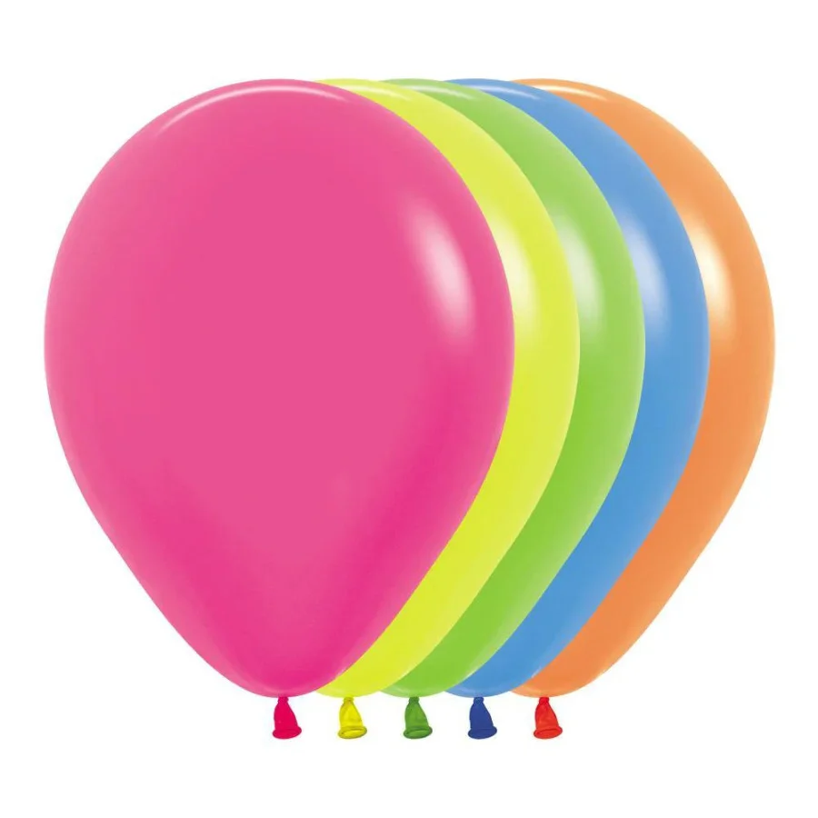 Sempertex 12 inch Neon Assortment Latex Balloons (50pcs) | Winner Party