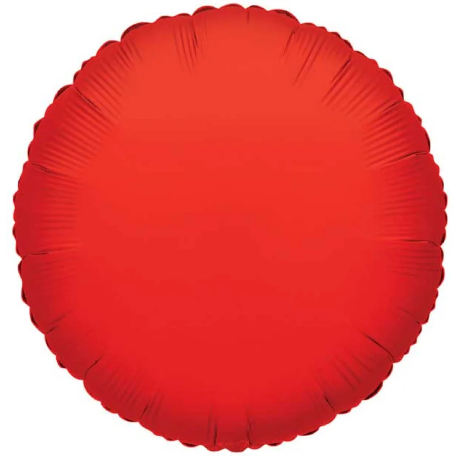 18 inch Solid Round Red Foil Balloons | Winner Party