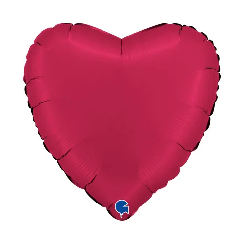 18 inch Heart Satin Cherry Foil Balloons | Winner Party
