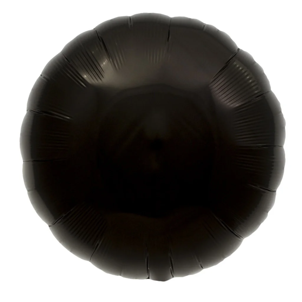 18 inch Black Round Foil Balloons | Winner Party