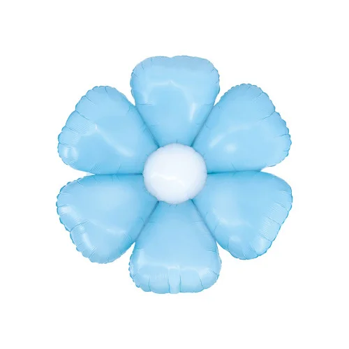 16 inch blue daisy flower balloons 3/pack | Winner Party