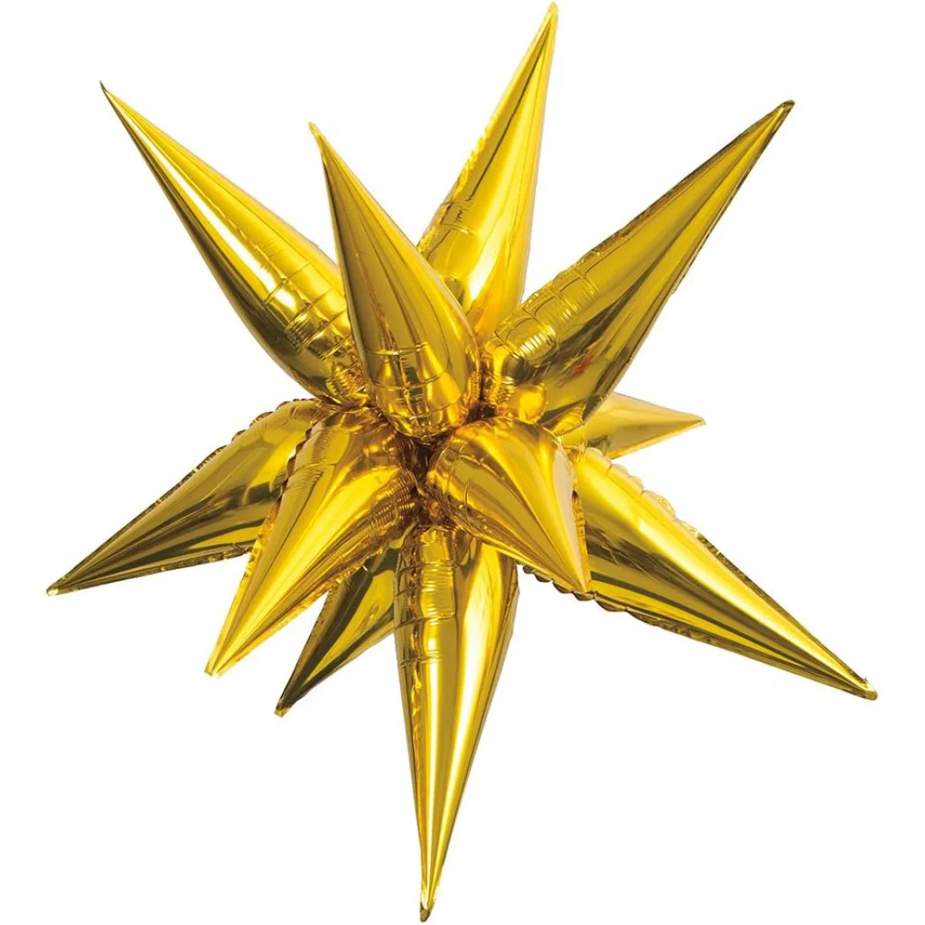 26 inch Gold Starburst Balloons | Winner Party