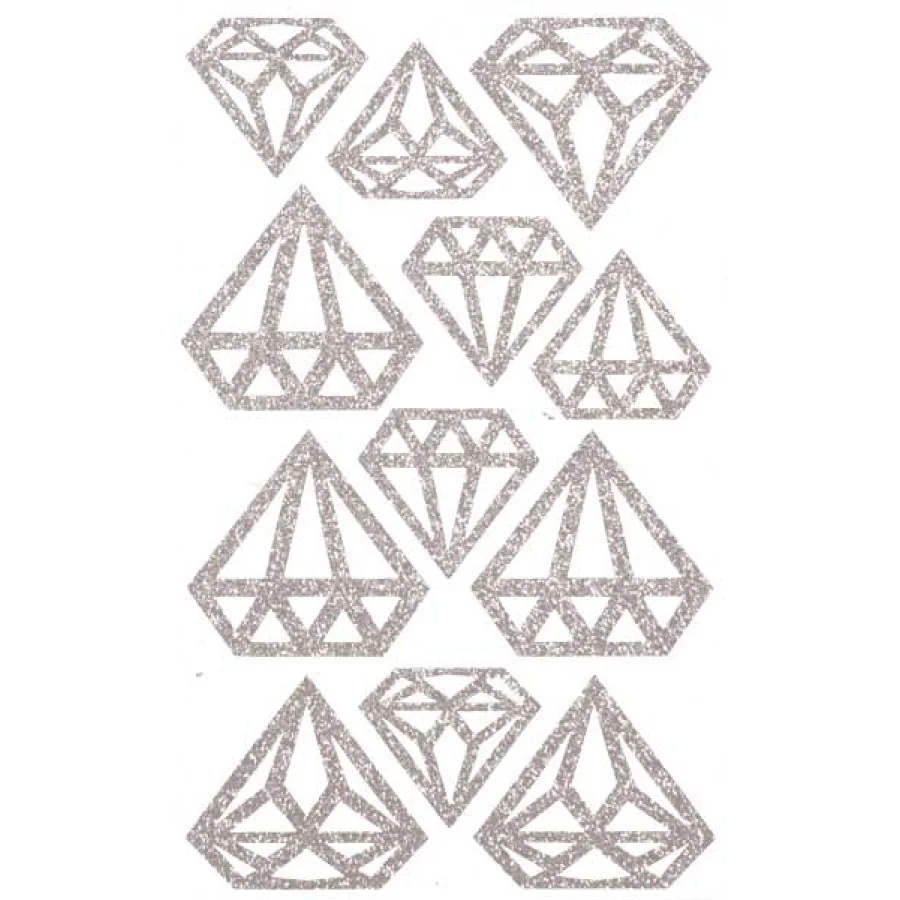 DIAMONDS STICKER SILVER | Winner Party